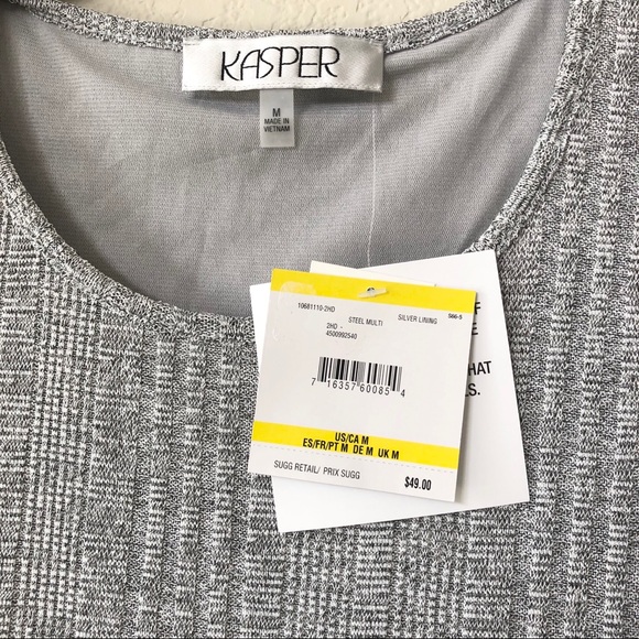 Kasper | Tops | Nwt Kasper Onion Skin Double Layer Tank Medium | Poshmark